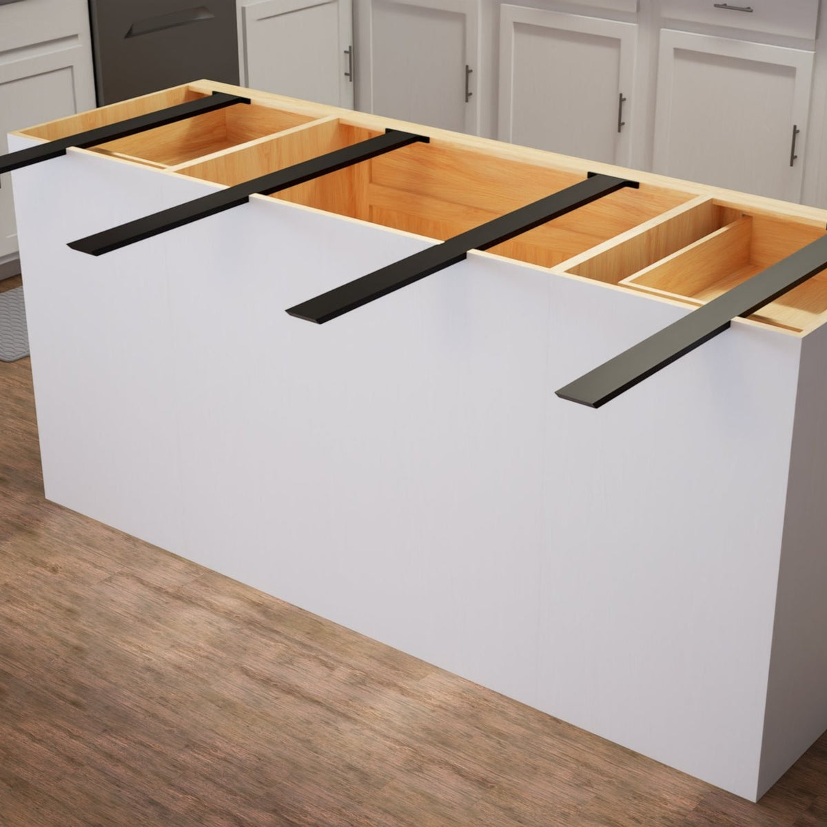Kitchen Island Support Brackets | Hidden Island Support Bracket - Packs ...