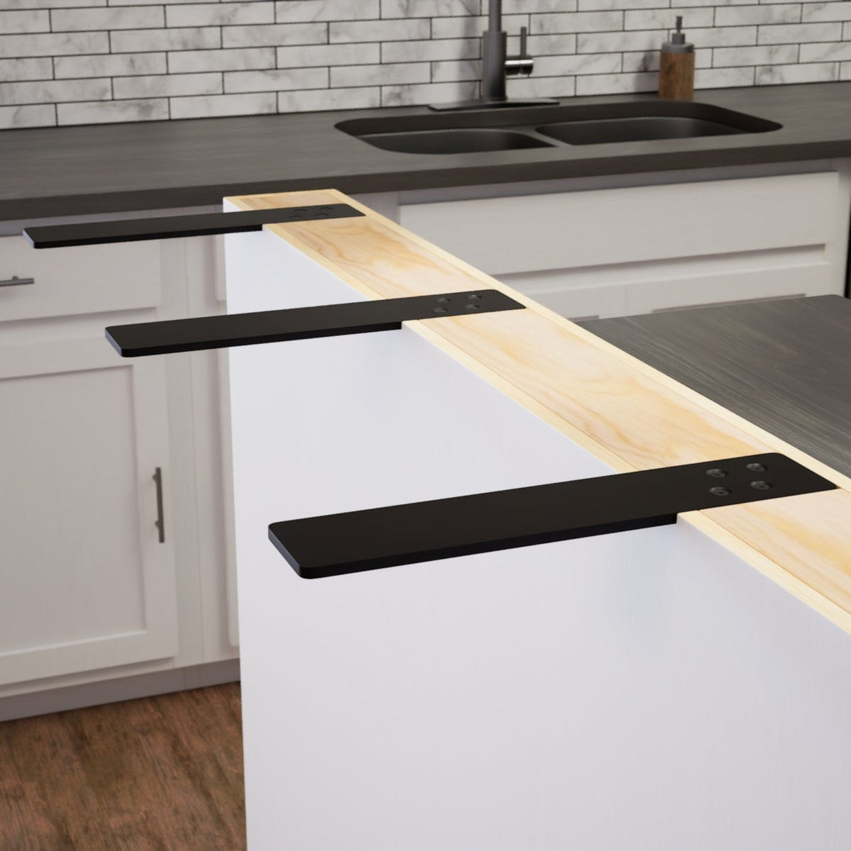 Countertop Support Brackets | Knee Wall Countertop Support Bracket ...